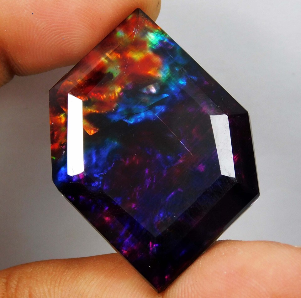 52.90 Ct Natural Ammolite Fancy Opal -Like Organic Doublet Rare Loose ...