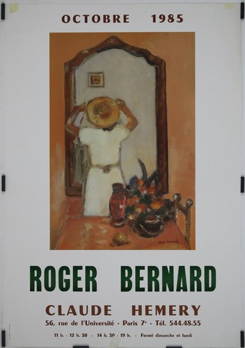 Bernard Roger Gallery Claude Hemery 1985 Poster Original Exhibition | eBay