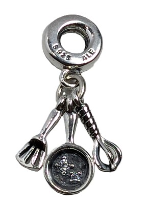 Authentic Pandora Charm, Spatula, Frying Pan and Whisk Dangle ...