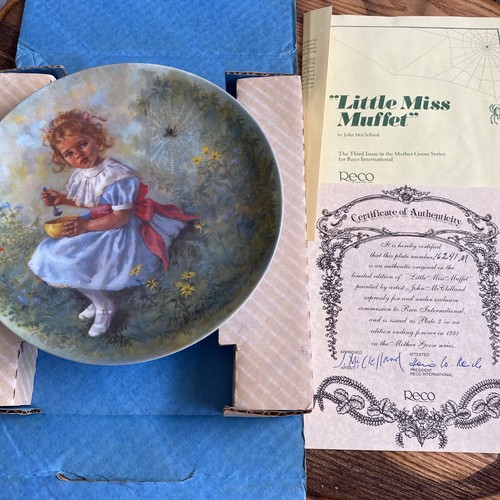 Reco Collector Plates Limited Bradford Exc. w/COA Little Miss Muffet | eBay