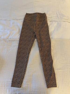 ALL FENIX Tan Leopard Print Leggings size xs | eBay