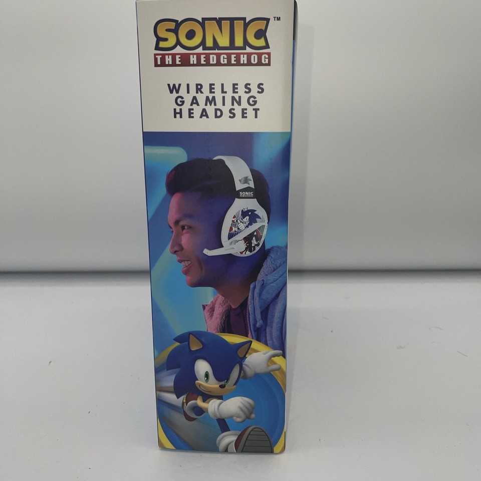 New Sonic The Hedgehog Wireless Bluetooth Gaming Headset Built-in Mic ...