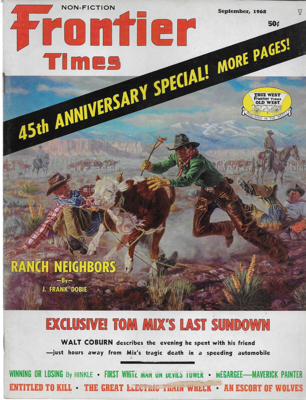 Frontier Times Magazine November 1968 45th Anniversary Great Shape Non ...