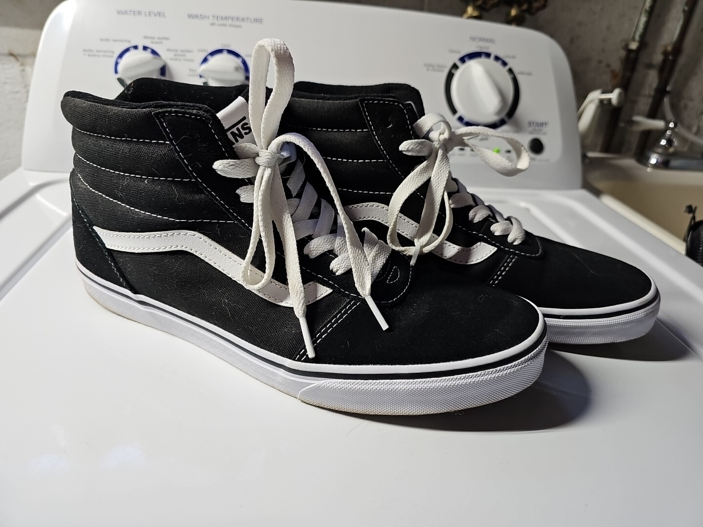 Vans Classic Old Skool Mid Cab Men's Size 12 Black White Sneakers Lace ...