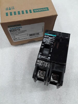 BQD215 SIEMENS 2 POLE 15 AMP 277V NEW | eBay
