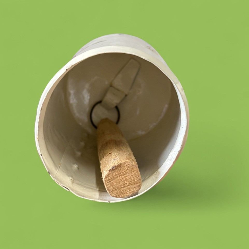 Vintage Rustic Christmas Cow Bells Pair | Hand Painted Santa & Tree ...