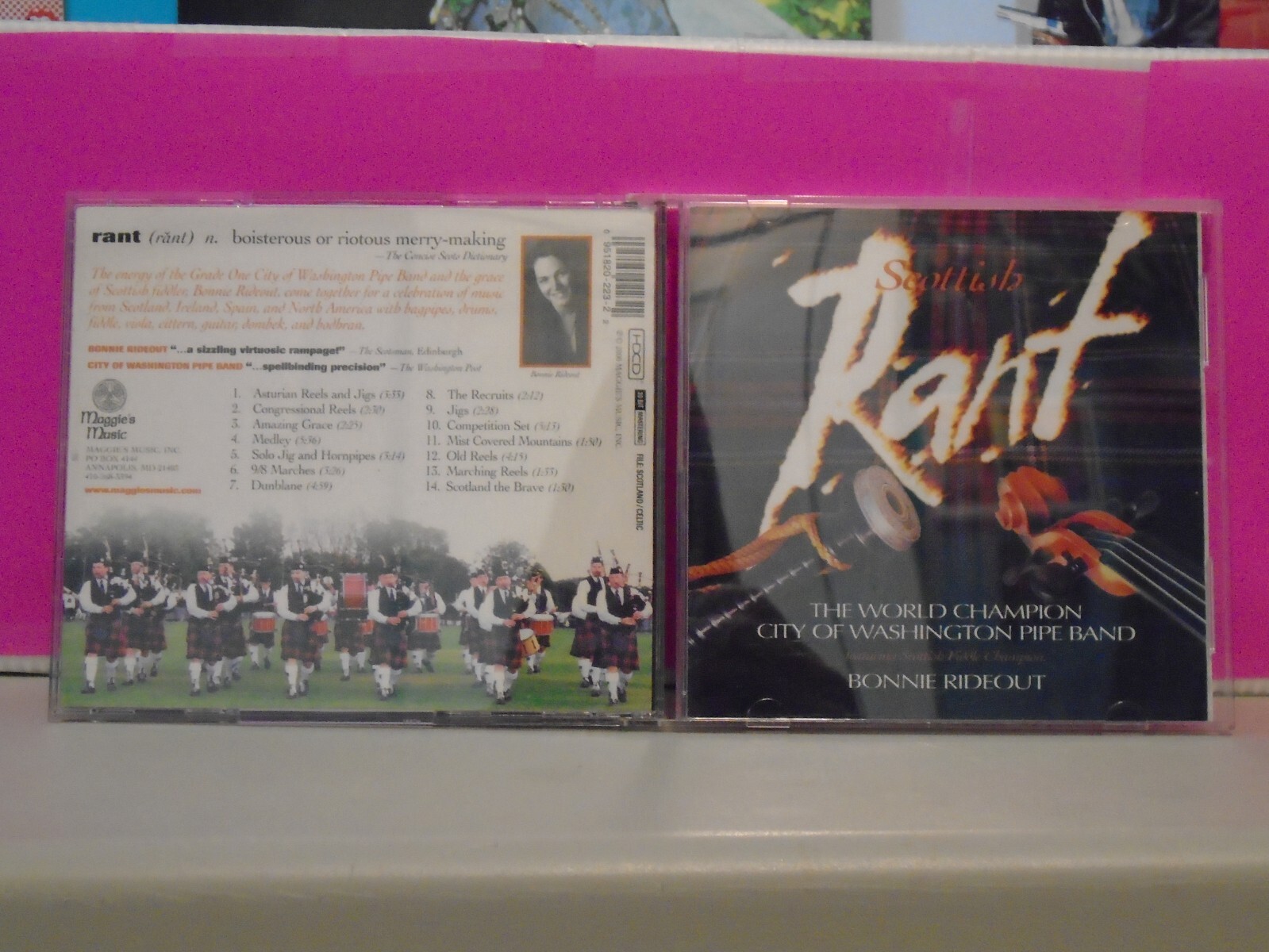 BONNIE RIDEOUT & CITY OF WASHINGTON PIPE BAND-Scottish Rant-CD-2000 ...
