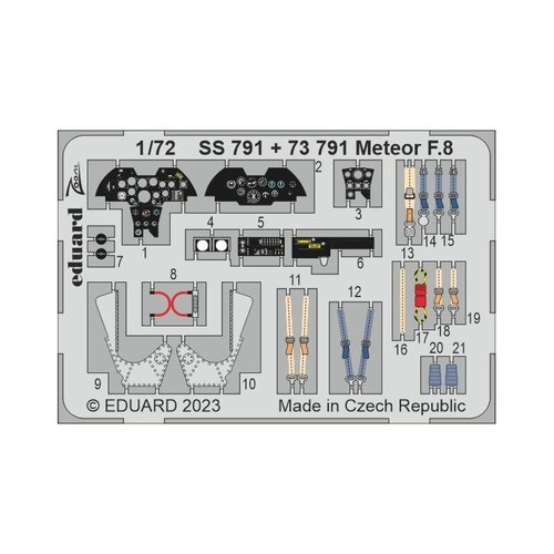 EDUARD 73791 METEOR F.8 (AIRFIX) 1/72 8591437575190 | eBay