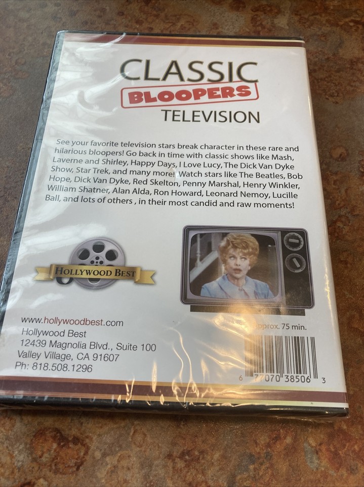 Classic TV Bloopers: DVD New - I Love Lucy, Happy Days, Laverne ...