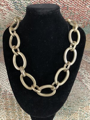 Talbots Vintage gold tone chain link necklace. Marker Tag | eBay