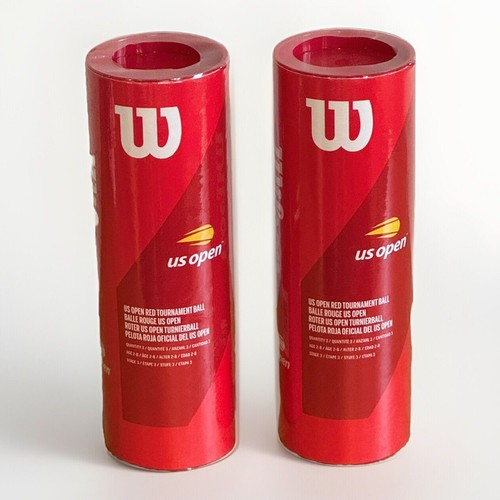 Wilson US Open Red Tournament Ball - 2 Cans, 6 Balls | eBay