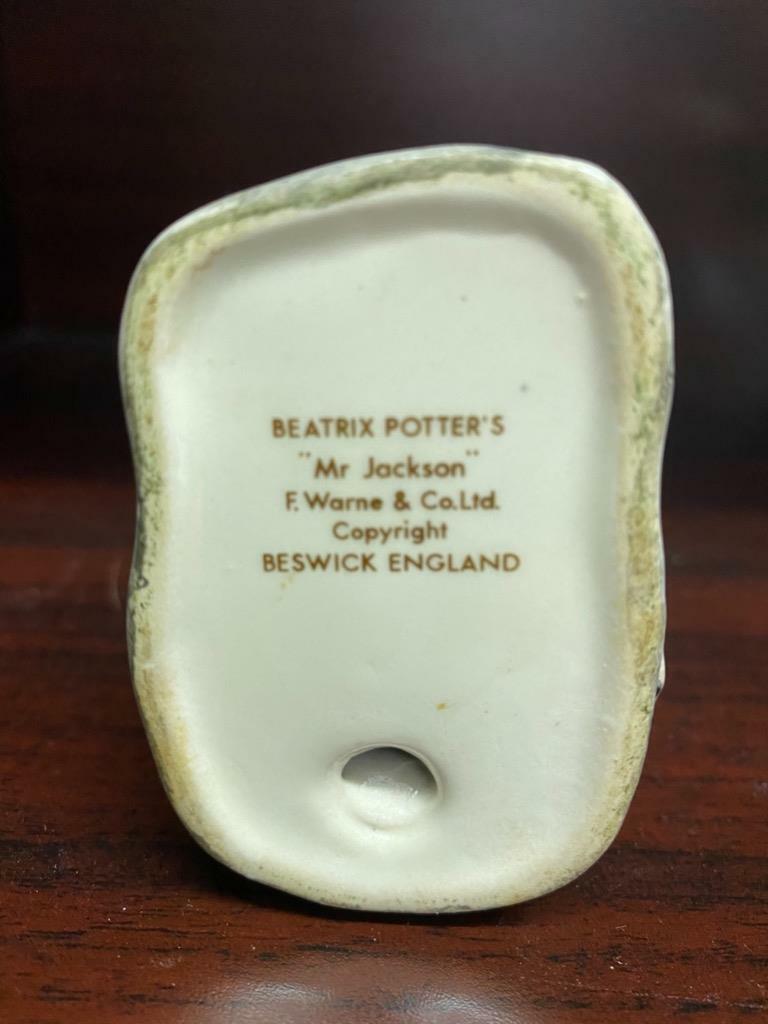 Beatrix Potter Beswick Mr Jackson Figurine Green Toad BS3 Great ...