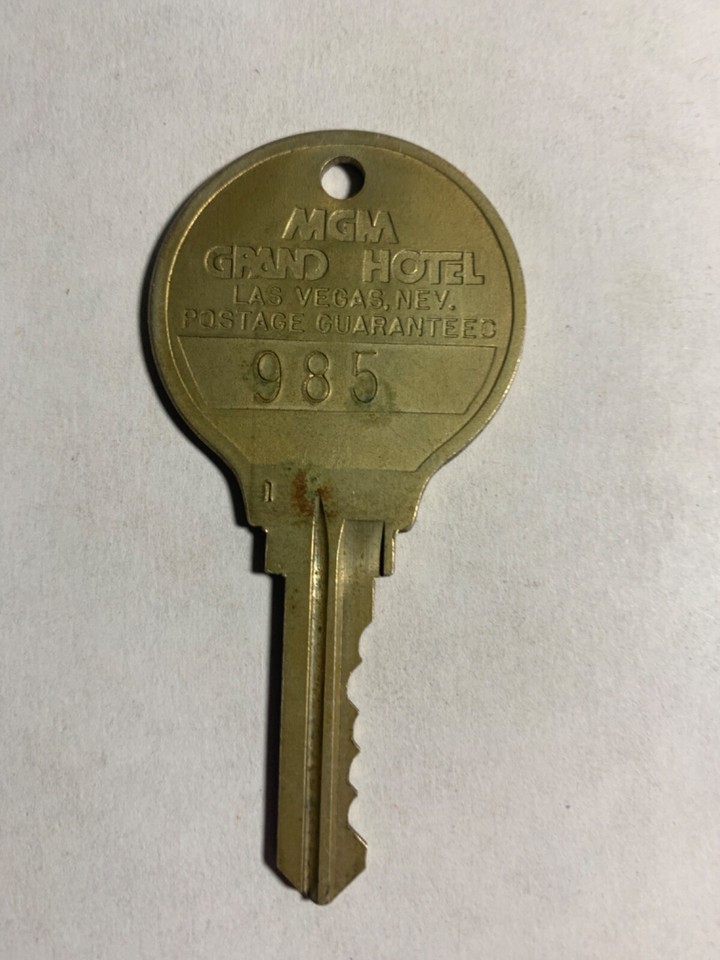 Vintage MGM Grand Hotel & Casino Motel Room Key Las Vegas Nevada #985 ...