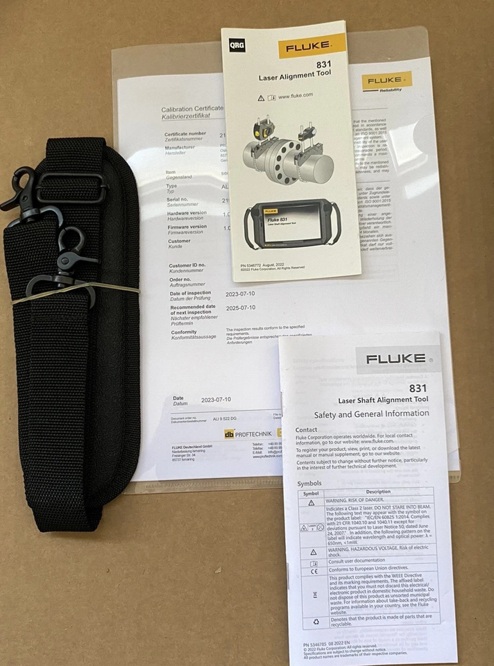 Fluke 831 Laser Shaft Alignment Tool New Calibrated 2025-2027 | eBay
