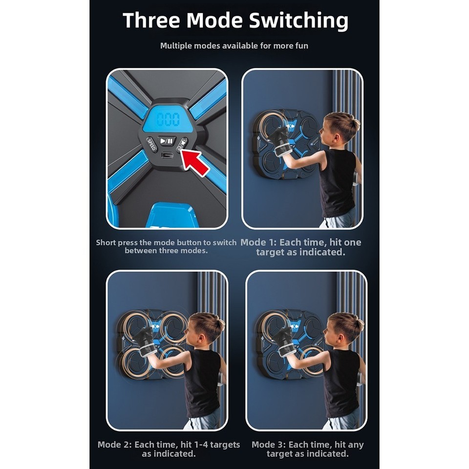 Four Target Boxing Machine for Fitness with LED Punch Counter and Mount ...