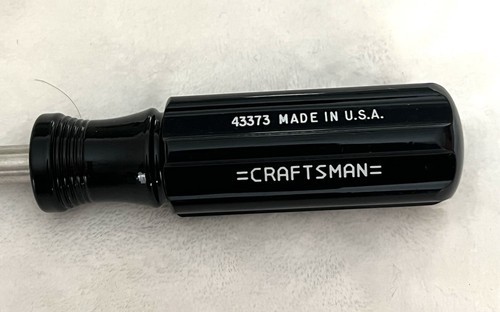 USA Craftsman 1/4" Black Hex Magnetic Bit Holder Spinner Handle 43373 ...