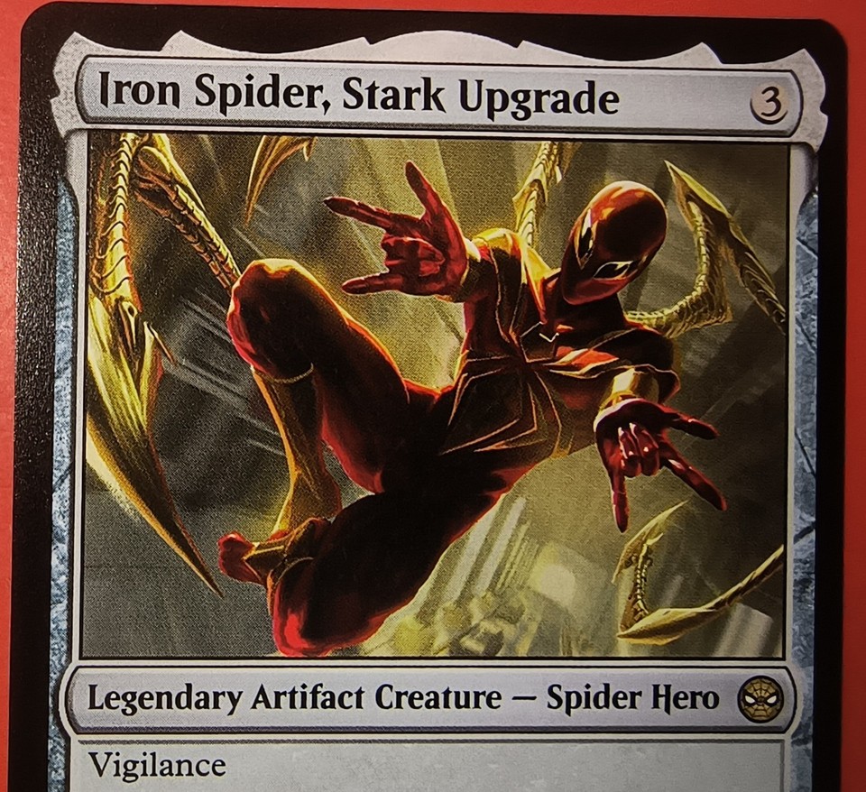 MAGIC,MTG: SPIDER-MAN, IRON SPIDER. STARK UPGRADE, 0166, REGULAR, RARE , NM, SPM | eBay