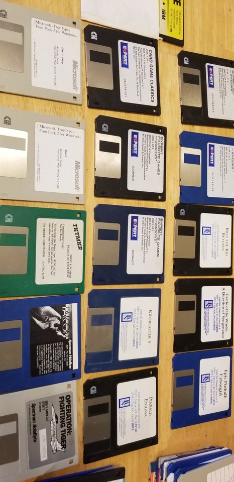 36x IBM PC Tandy MS-DOS Floppy Disk Game Program Lot Untested 3.5 ...