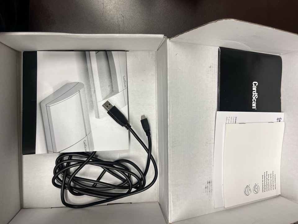 CardScan Executive V8 Pass Through Scanner Includes CD Serial USB ...