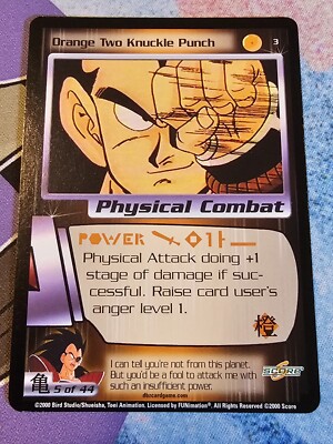 Orange Two Knuckle Punch 2000 Score Unlimited Dragon Ball Z DBZ TCG #3 ...