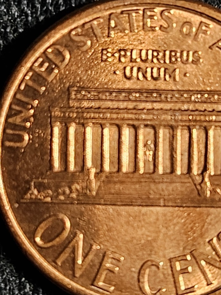 1994 Penny Errors No Mint Mark, Struck Off Center, Letters On Rim ...