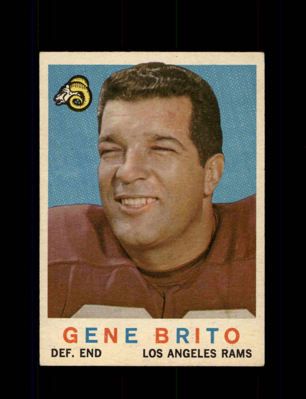 1959 GENE BRITO TOPPS #2 RAMS *G8669 | eBay