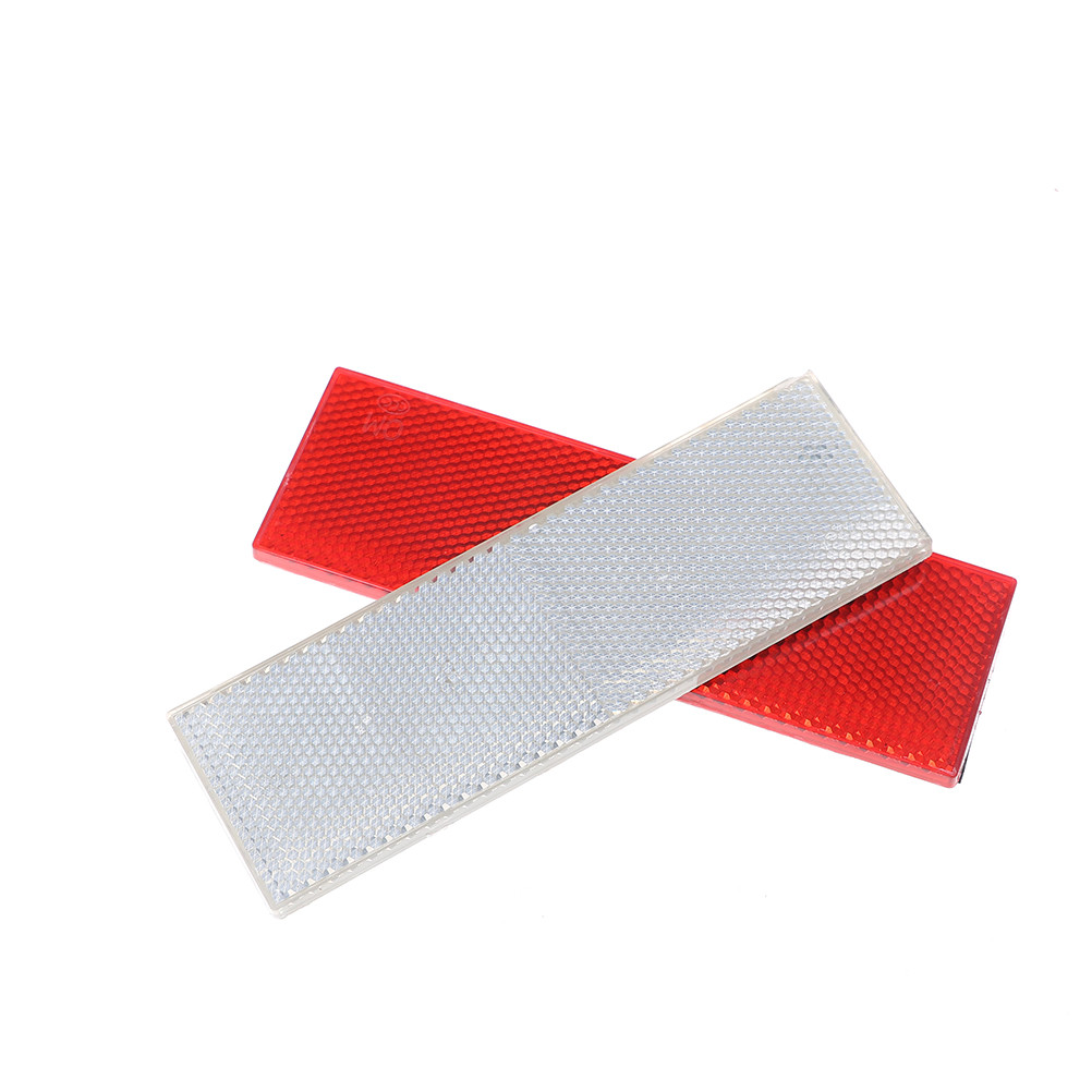 1PC red warning reflective safety plate reflector stickers for car ...