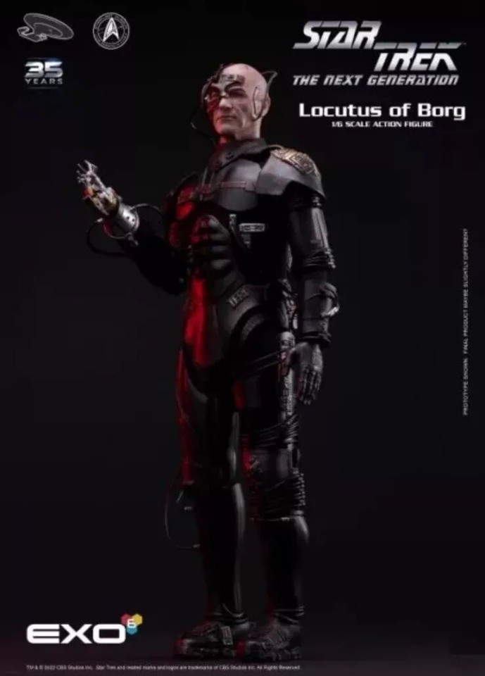 1/6 EXO-6 STAR TREK~THE NEXT GENERATION EXO-01-003 LOCUTUS OF BORG 12 ...