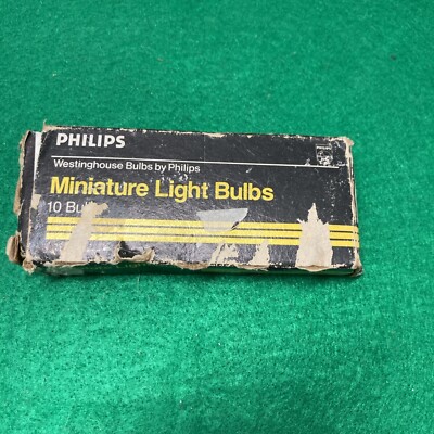 Philips 57 Miniature Light Bulb 24A 12V Pack of 10 NOS | eBay