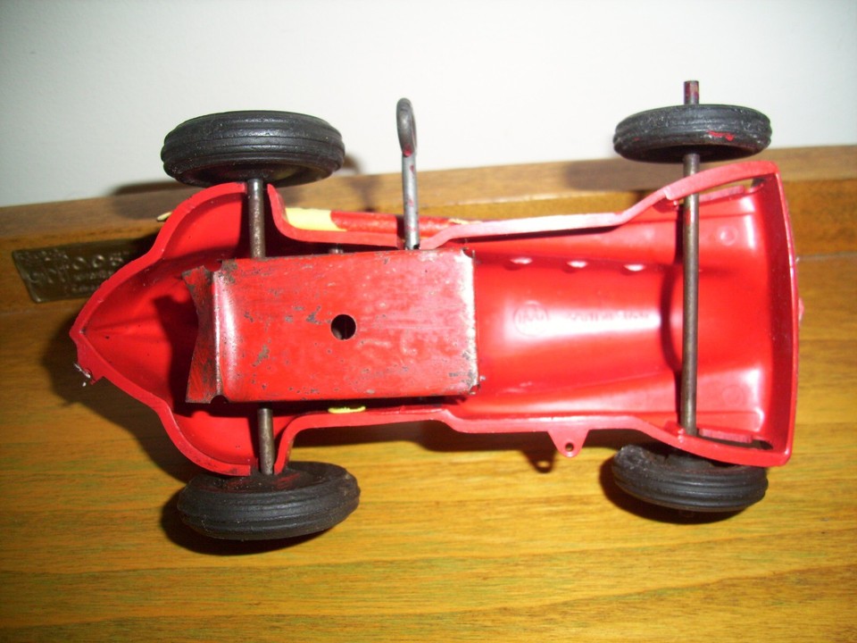 VINTAGE RED WIND UP MARX RACE CAR FREE SHIPPING | eBay