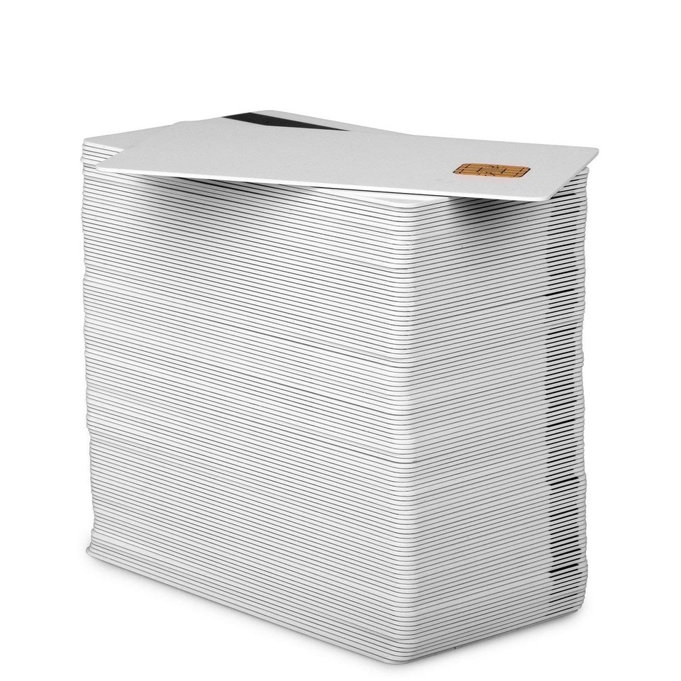 J2A040 Chip Java Jcop Cards with Hico 2 Track Mag Stripe 1 Pack White ...