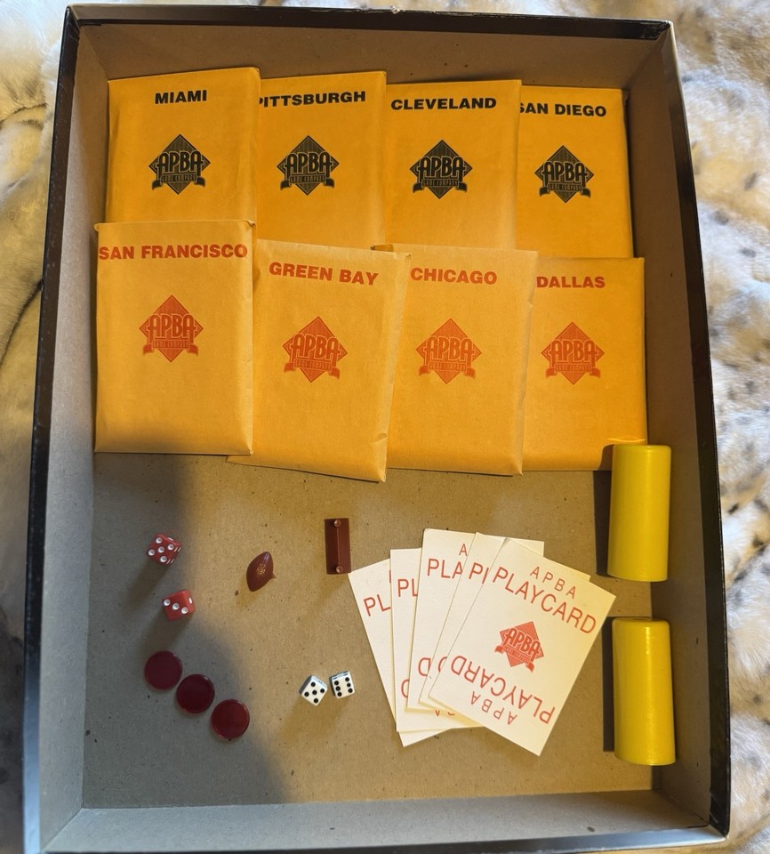 APBA Pro Football Board Game | eBay