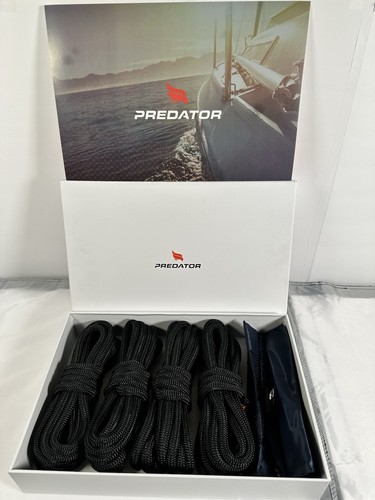 4 Pack 3/8 x 15 Dock Lines Nylon Rope for Boats Double Braided Boat ...