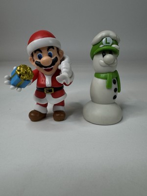 Super Mario Exclusive Advent Calendar Figure Mario santa Luigi Snowman ...
