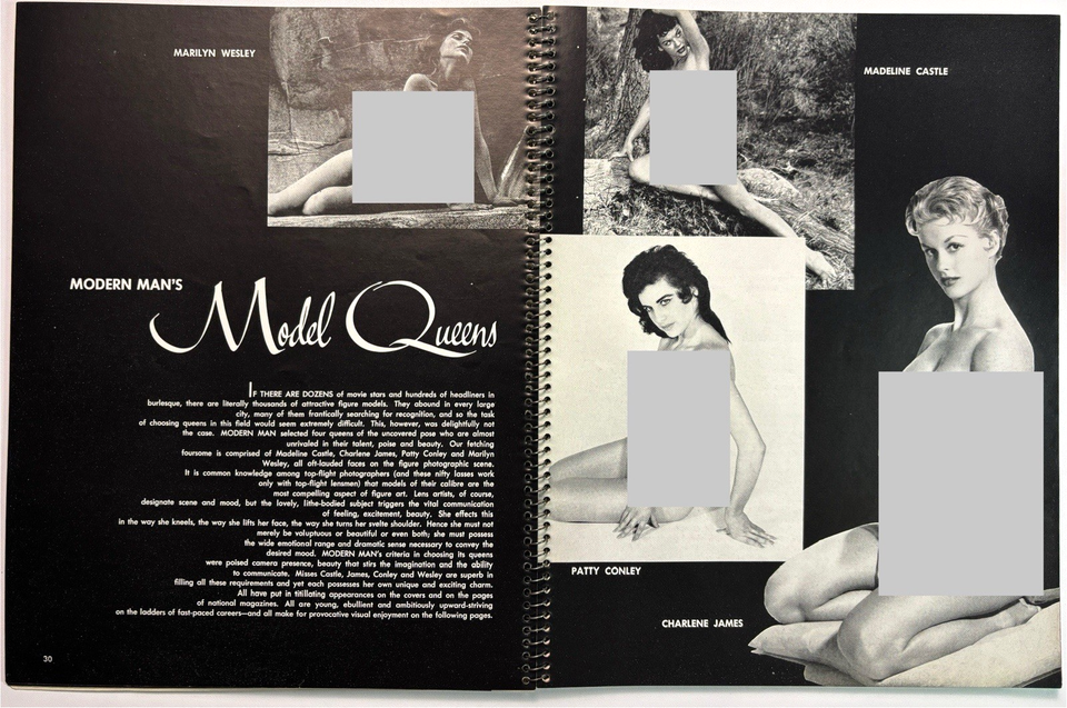 MODERN MAN Yearbook of Queens 1959 TINA LOUISE Jayne Mansfield Vintage ...