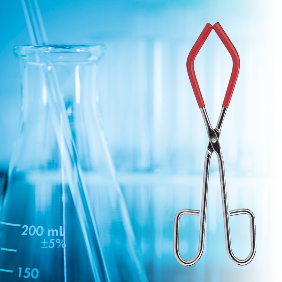 26cm Laboratory Teaching Instrument Chemical Beaker Tongs Stainless ...
