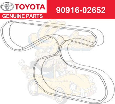 GENUINE Toyota 90916-02652 BELT, V(FOR FAN & ALTERNATOR) 9091602652 | eBay