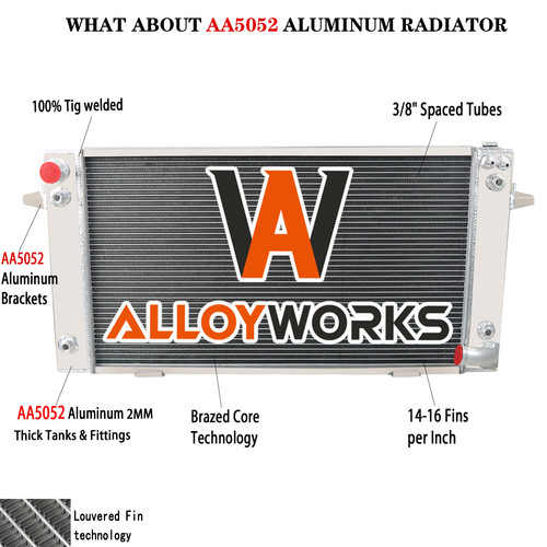 3 Rows Aluminum Radiator For 1987-1999 Land Rover Range Rover Discovery ...