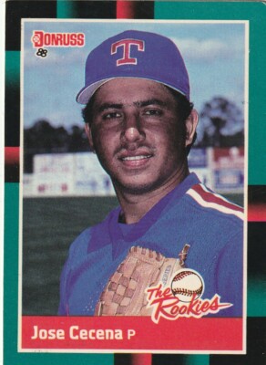 FREE SHIPPING-MINT-1988 Donruss The Rookies Jose Cecena #6 RANGERS ...