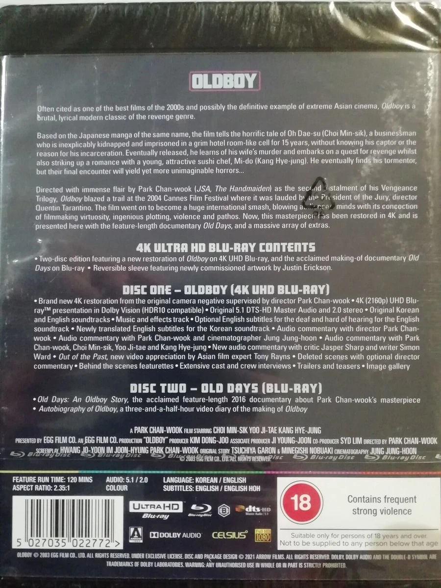Oldboy 2022 Blu Ray