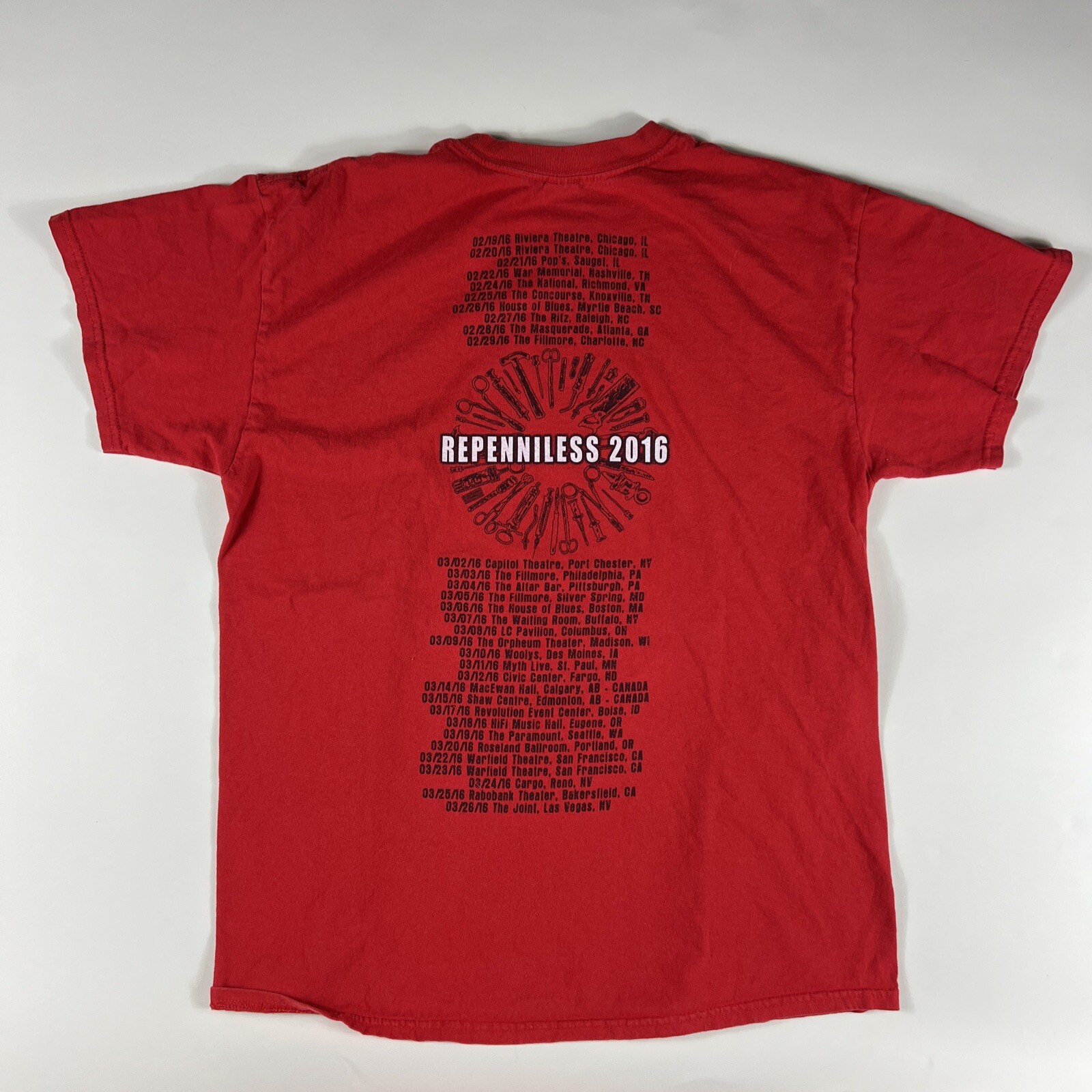 2016 Carcass Shirt L Repenniless Tour - Gem