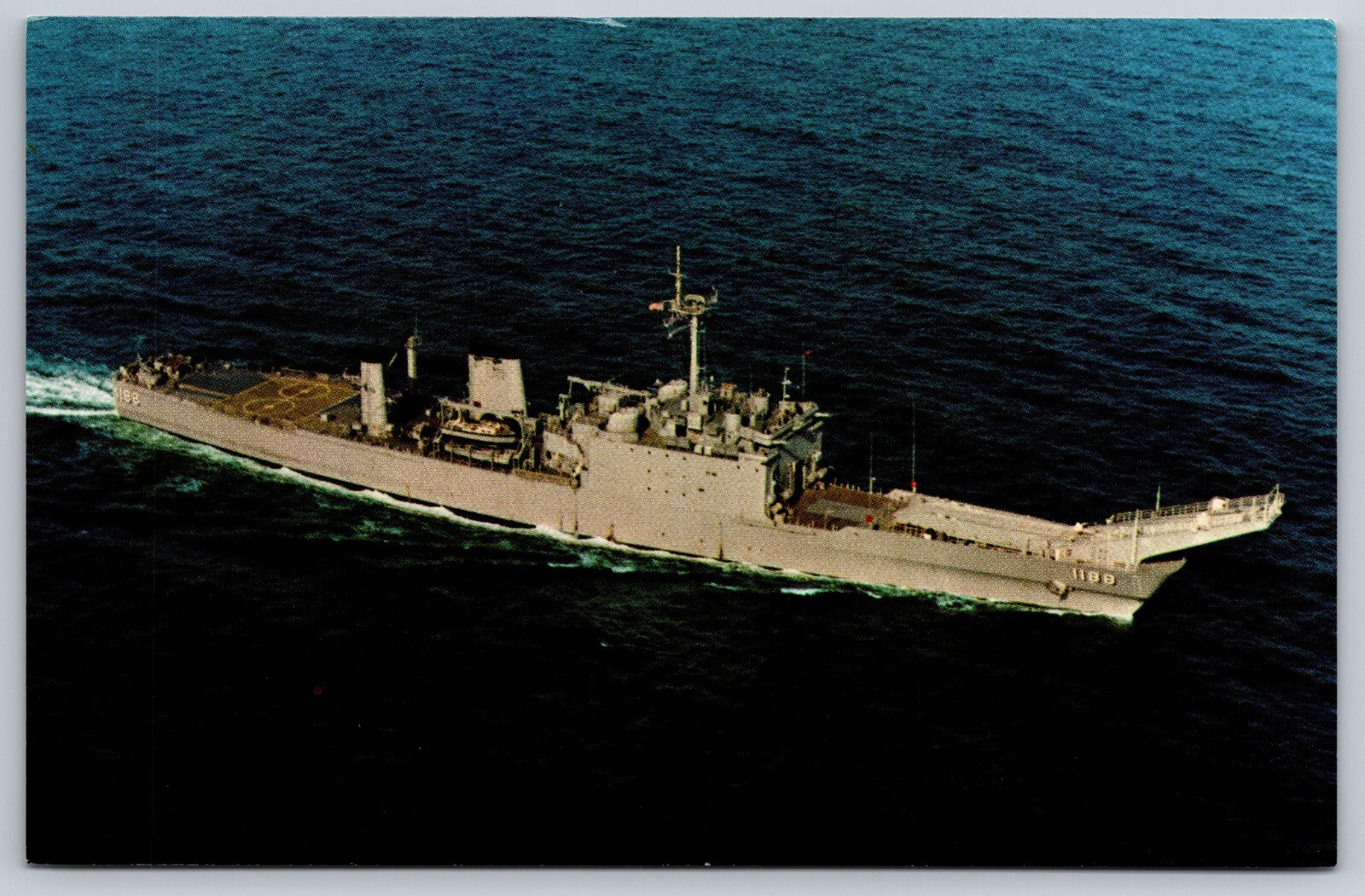 Postcard USS Saginaw LST-1188 Tank Landing Ship US Atlantic Fleet F10 ...