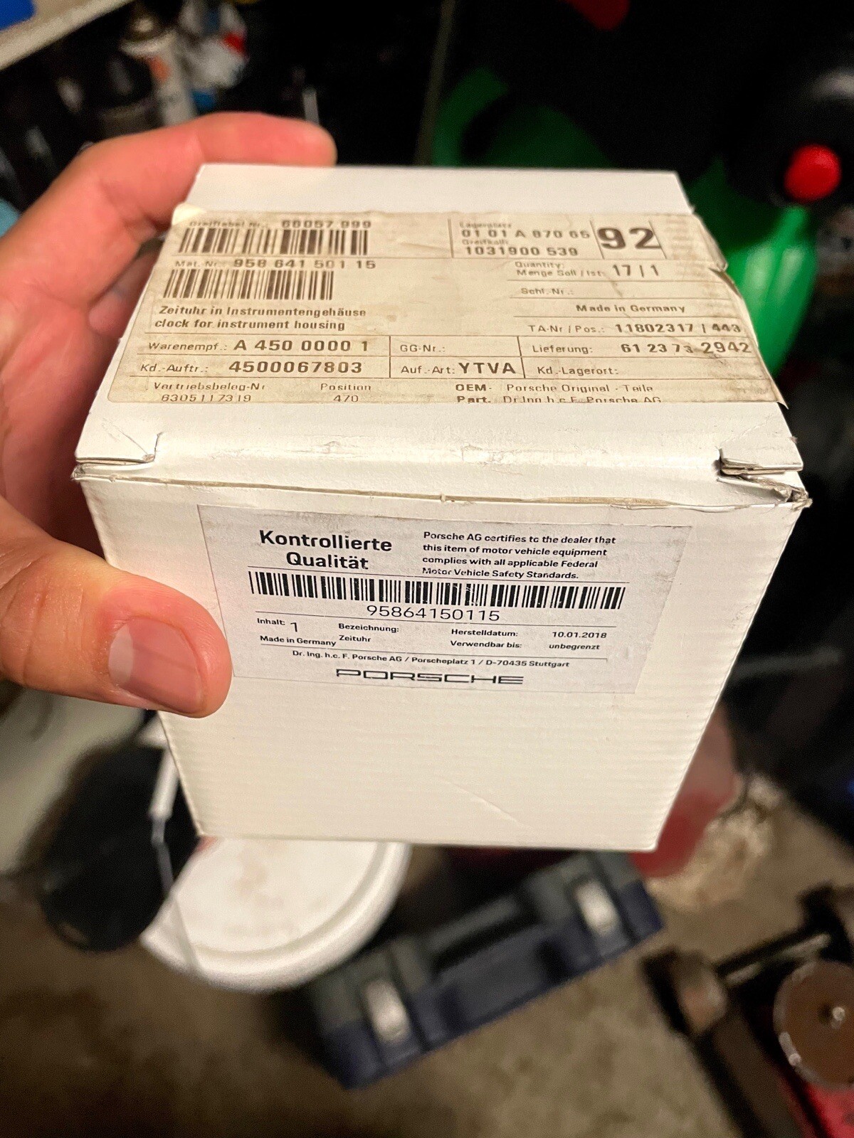 Porsche Cayenne Dash Clock Watch 95864150115 Needs Repair for sale ...