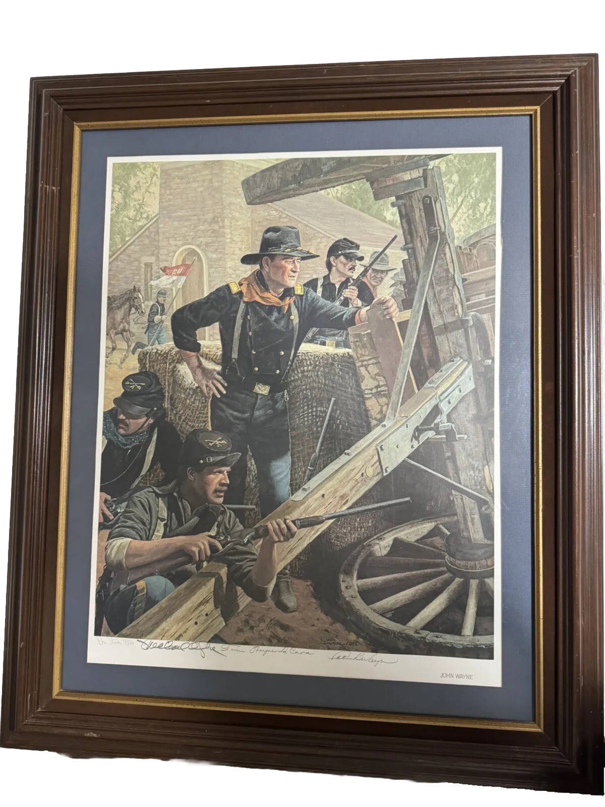 John Wayne - Wait at Vicksburg - Autographed By 3 Wayne Children + Don ...