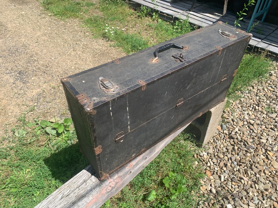 Vintage CARPENTER TOOLBOX Portable Saw Chest With Drawer | eBay