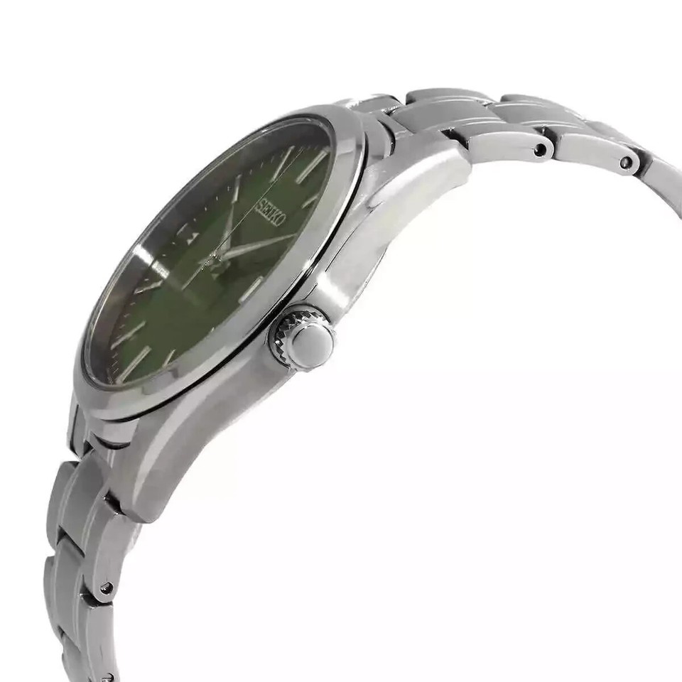 Seiko Men's Quartz Green Dial Watch - SUR527P1 NEW | eBay