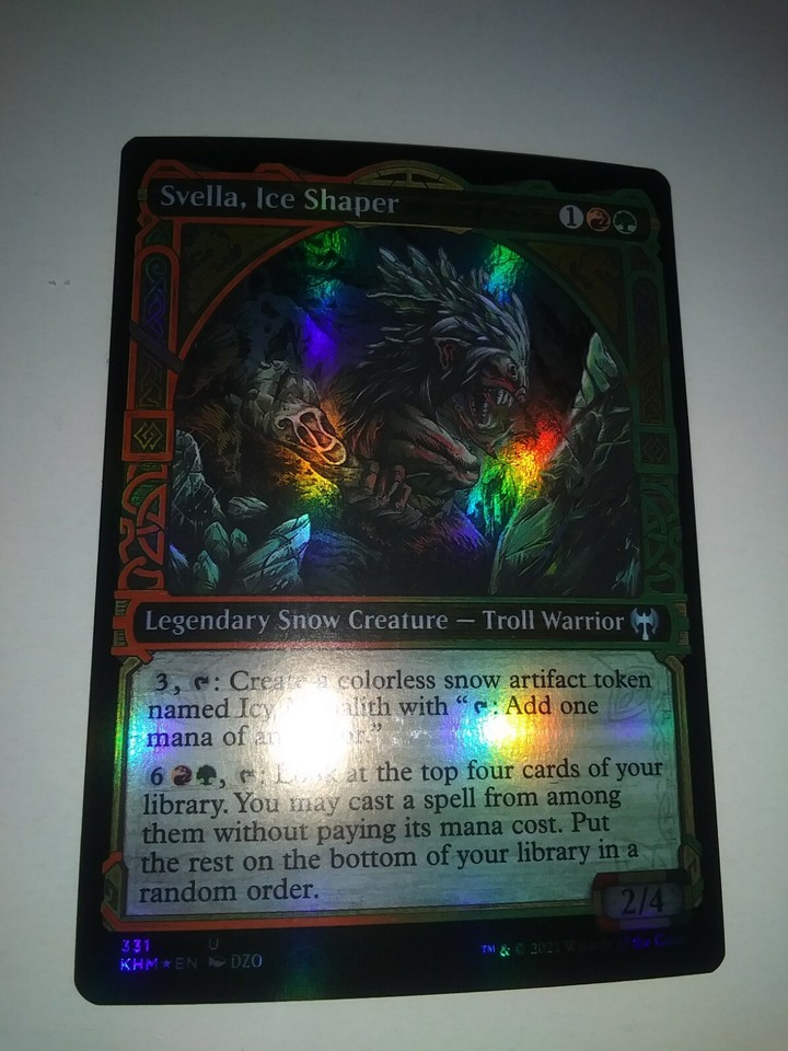 Svella, Ice Shaper SHOWCASE FOIL, Kaldheim, MTG, NM/M magic the ...