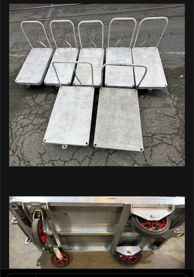 Hamilton Brand Heavy Duty Aluminum Carts 60"×30" | eBay