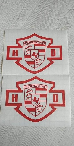 2x Harley Davidson Porsche Stuttgart Badge Shield Gas Tank Decals ...