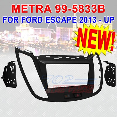 METRA 99-5833B DOUBLE DIN INSTALL DASH KIT FOR 2013 - UP FORD ESCAPE ...